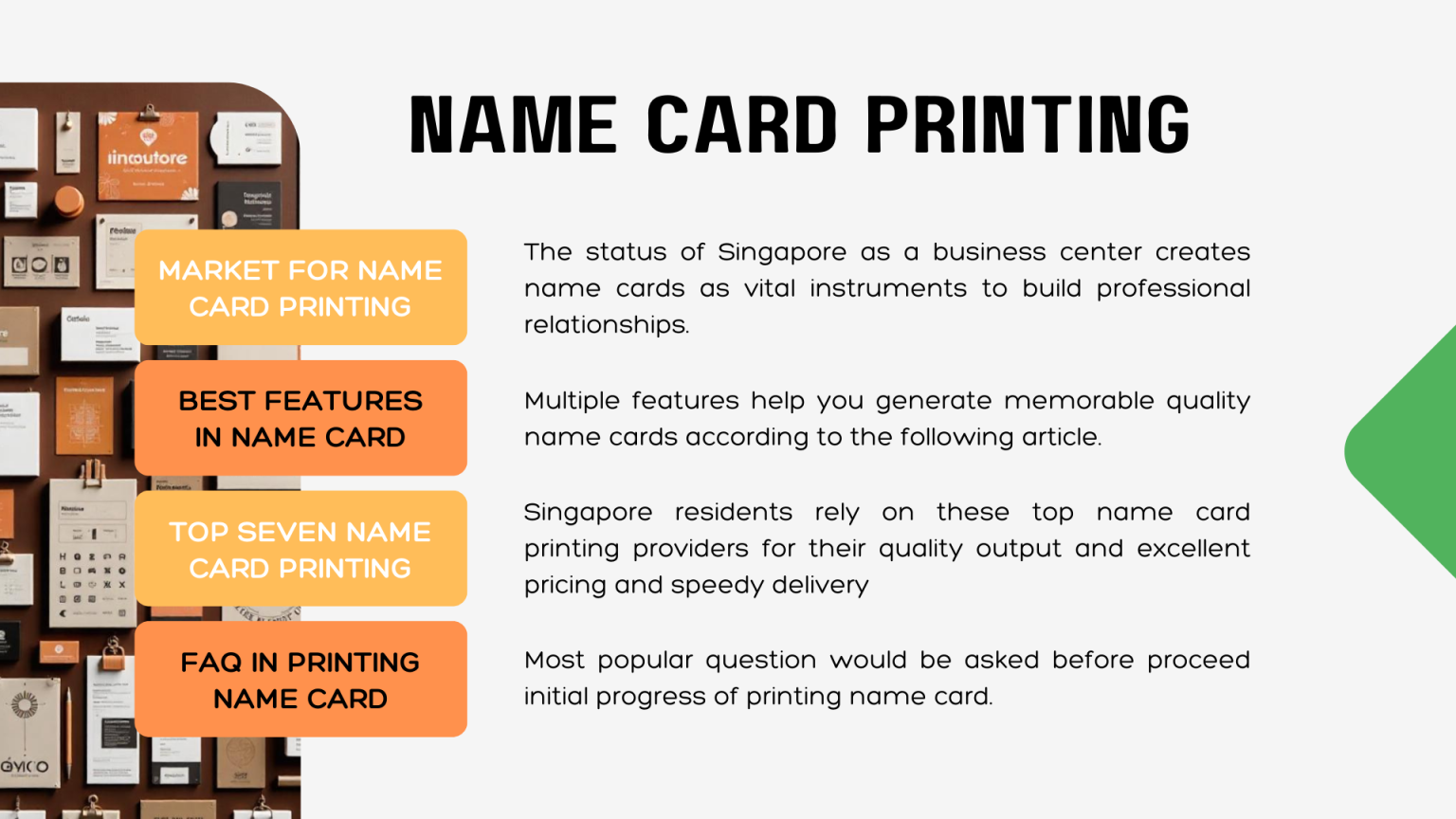 Name Card Printing in Singapore: The Ultimate Guide - Printing Services