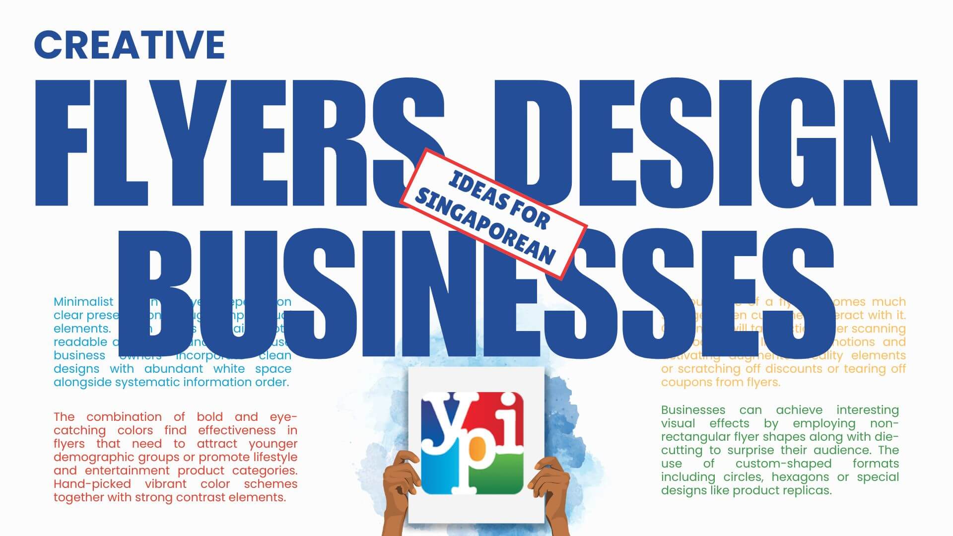Creative Flyer Design Ideas for Singaporean Businesses - Printing Services